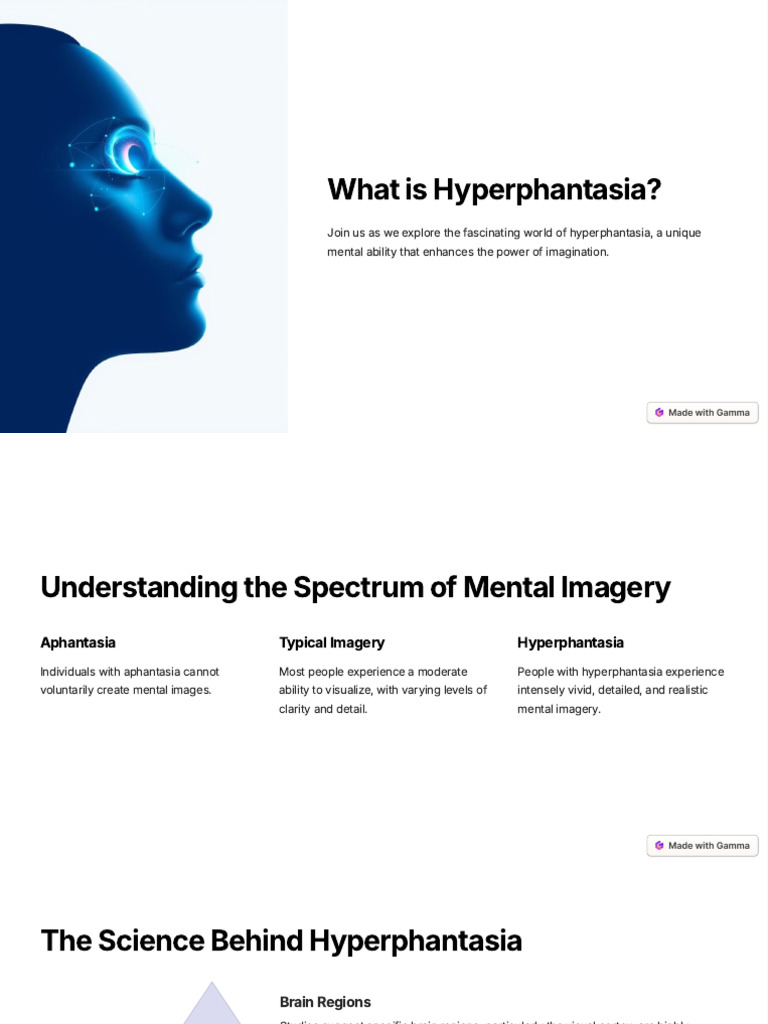 Understanding Hyperphantasia Explained | PDF | Mental Image | Neuroscience