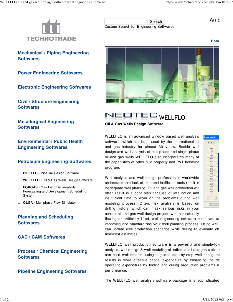 WELLFLO Oil and Gas Well Design Software - Well Engineering Software ...