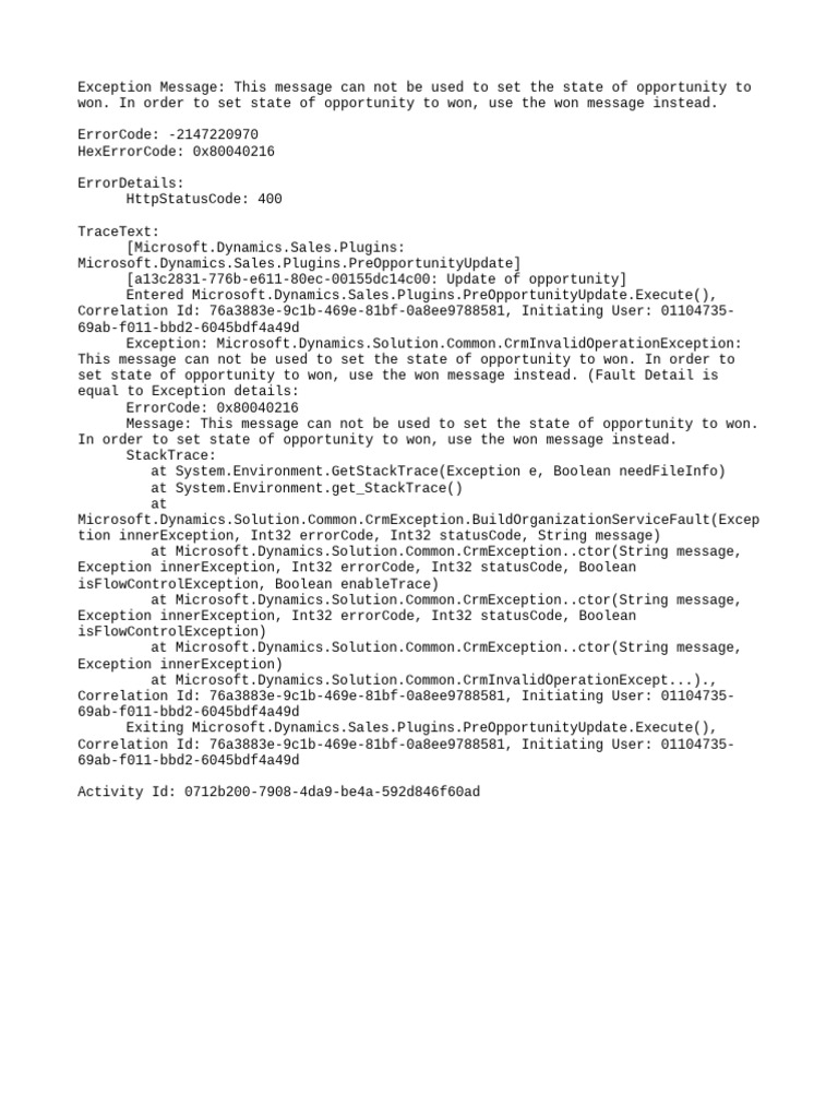 Error Details | PDF