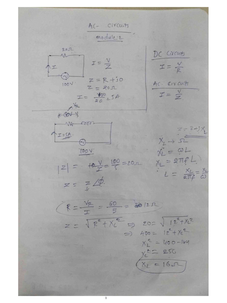 Ac Circuit | PDF
