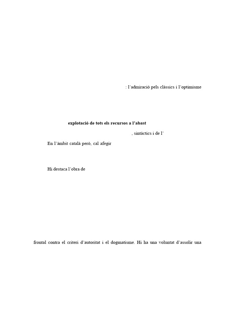 El Barroc I La Il Lustració | PDF