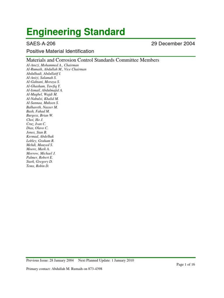 Saes A 206 | PDF | Pipe (Fluid Conveyance) | Welding