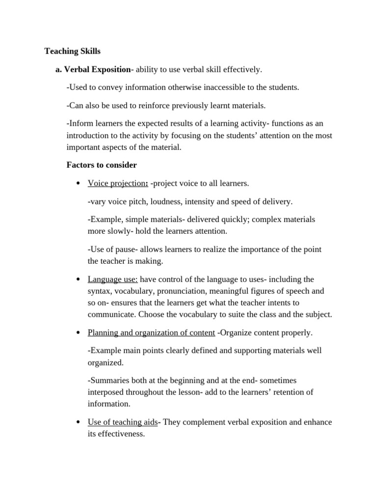 Micro Teaching Notes | PDF | Learning | Teachers
