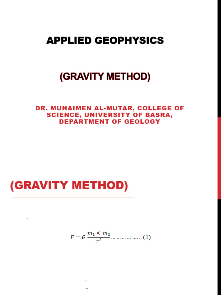 Gravity Method | PDF | Earth | Physical Quantities