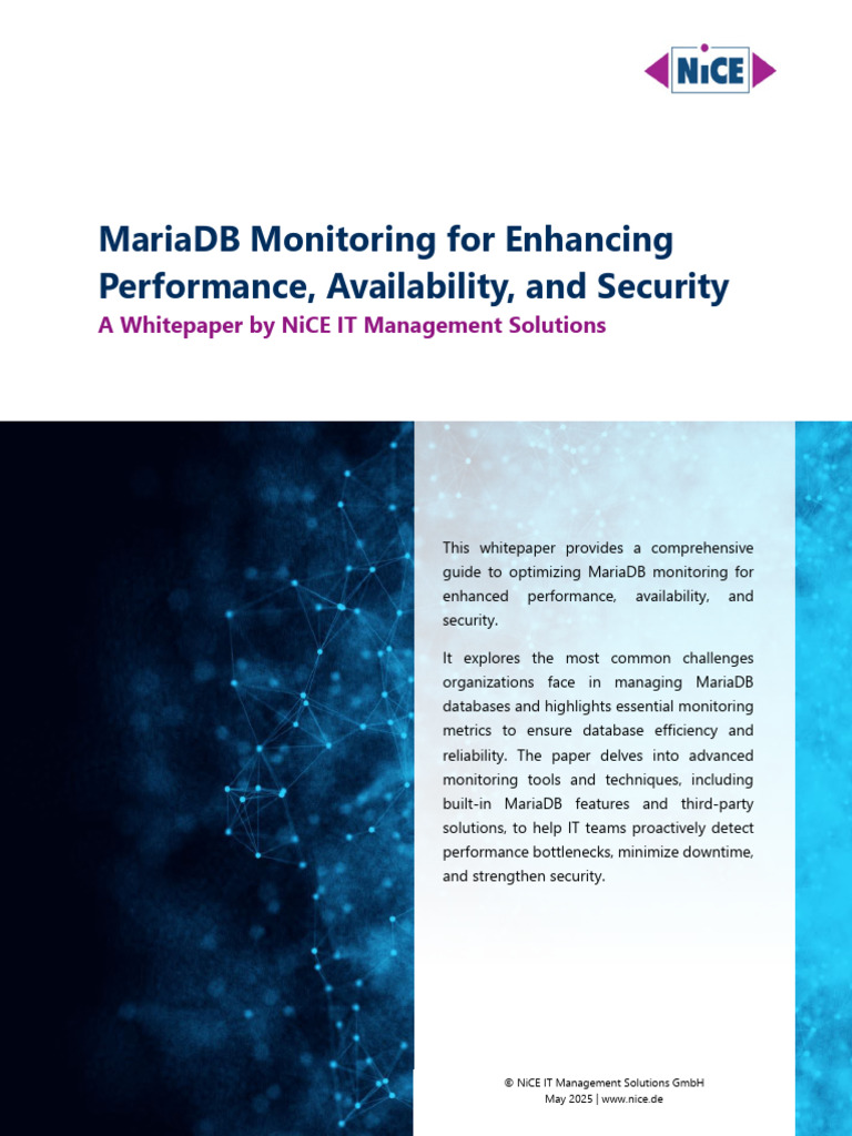 MariaDB Monitoring For Enhancing Performance, Availability, and ...