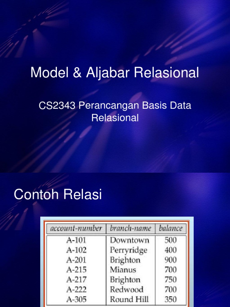 Ch02 Model Dan Aljabar Relasional | PDF