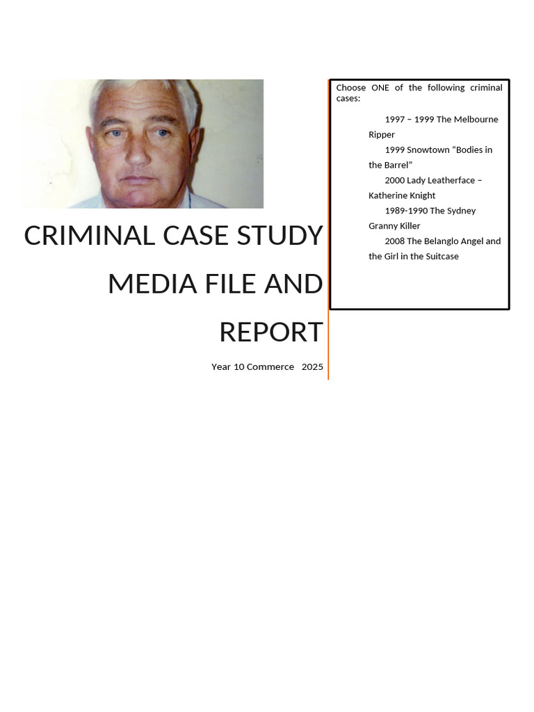 John Wayne Glover: The Granny Killer Case | PDF | Murder | Crimes