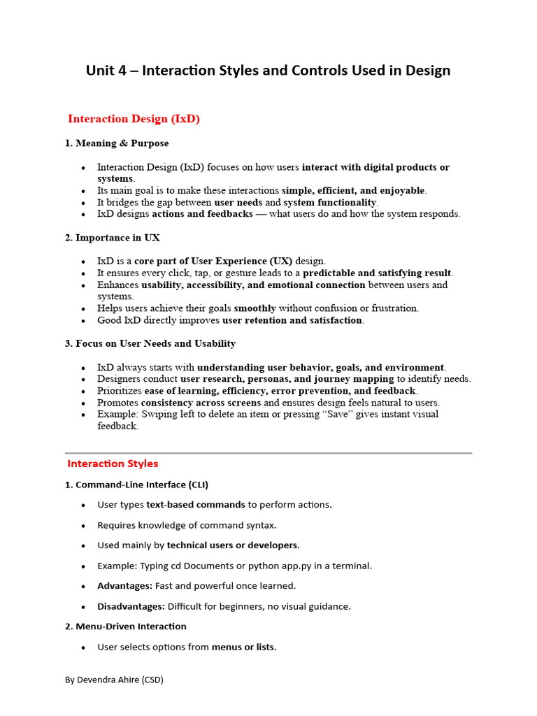 Unit 4 UI UX | PDF | Menu (Computing) | Graphical User Interfaces