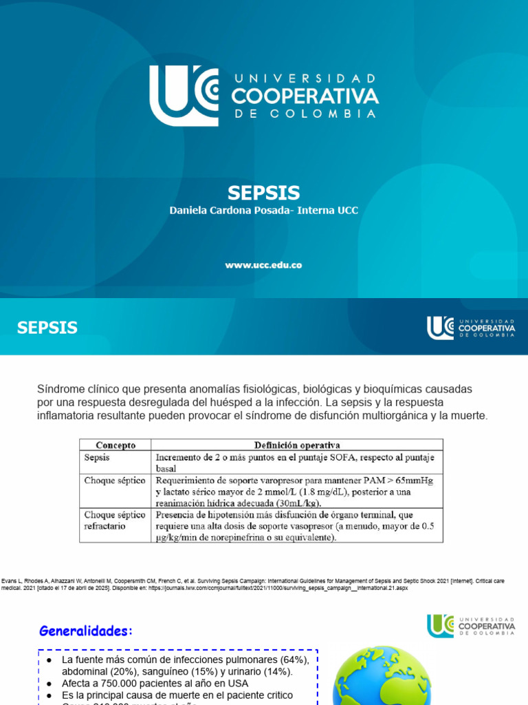 Guía Completa sobre Sepsis y Manejo Clínico | PDF | Septicemia ...