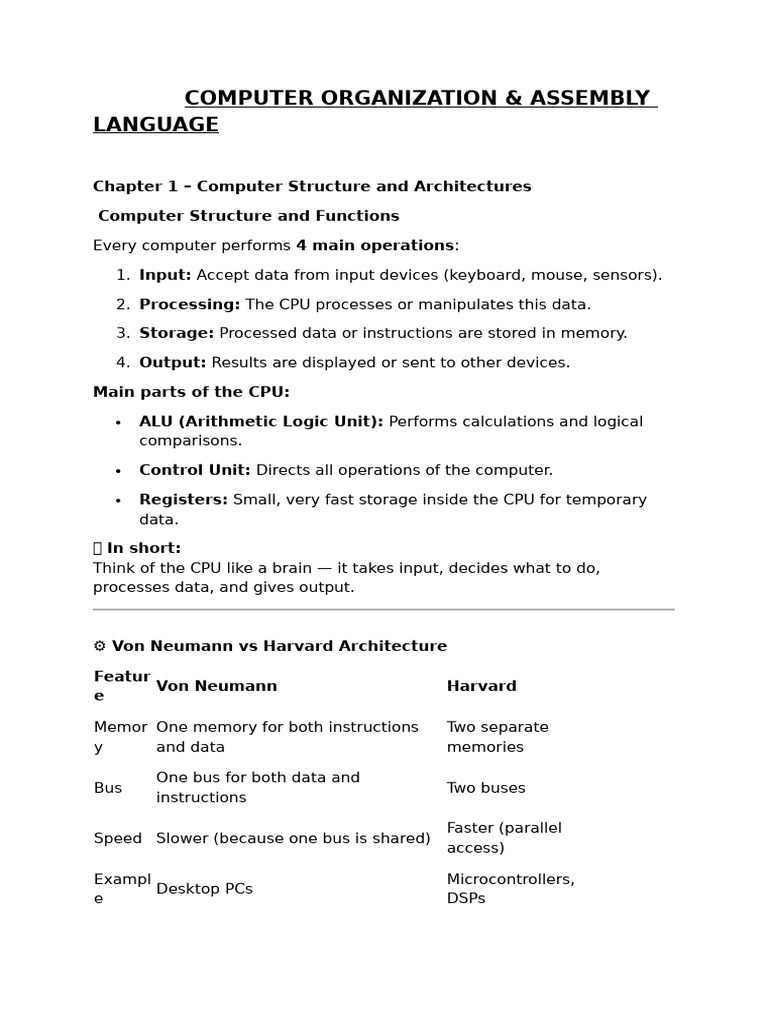 Computer Organization | PDF | Central Processing Unit | Multi Core ...