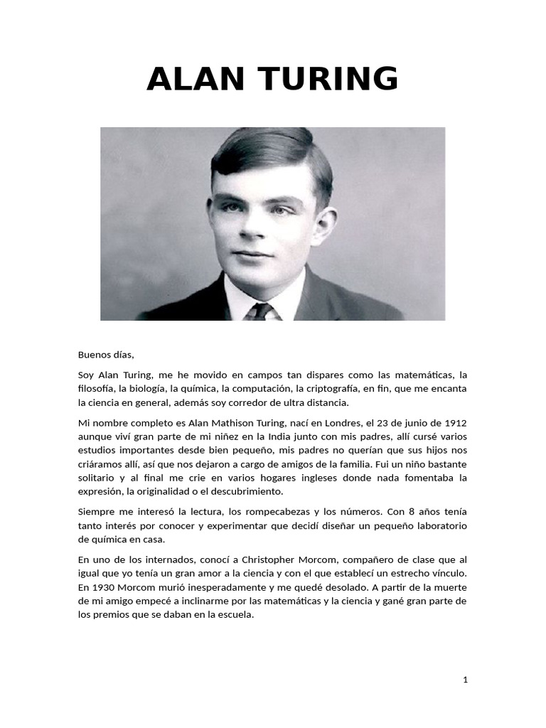 Alan Turing | PDF | Alan Turing | Teoría de la computación