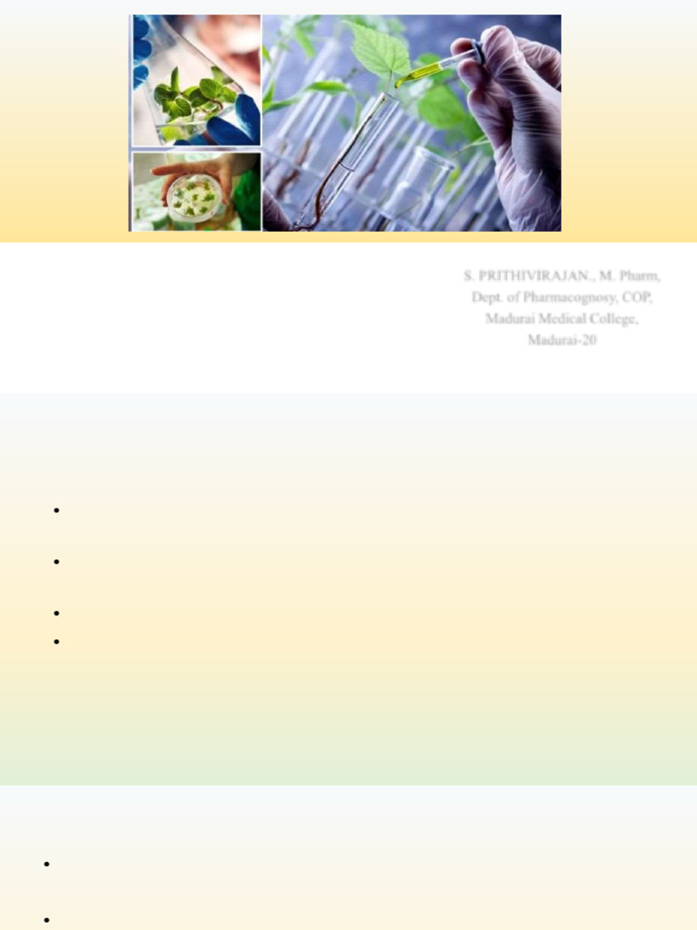 Medicinal Plant Tissue Culture Techniques | PDF | Embryo | Life Sciences