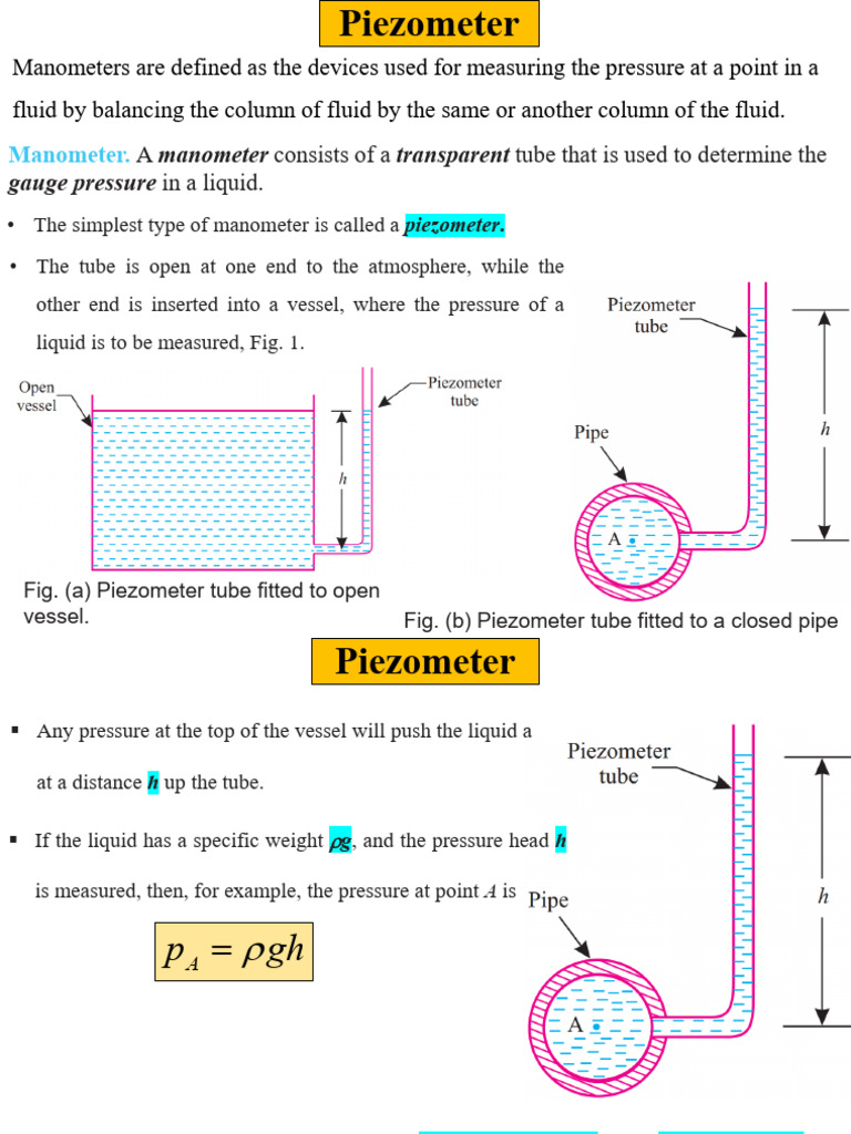 2.2 - Pressure Measurements | PDF | Pressure Measurement | Pressure