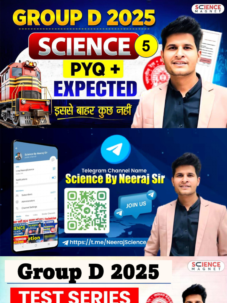 PYQ + Expected Class 5 RRB Group D Basic Science LL by Neeraj Sir PYQ ...