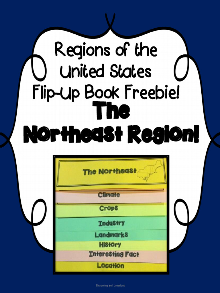 Regions of The United States Flip-Up Book Freebie! | PDF