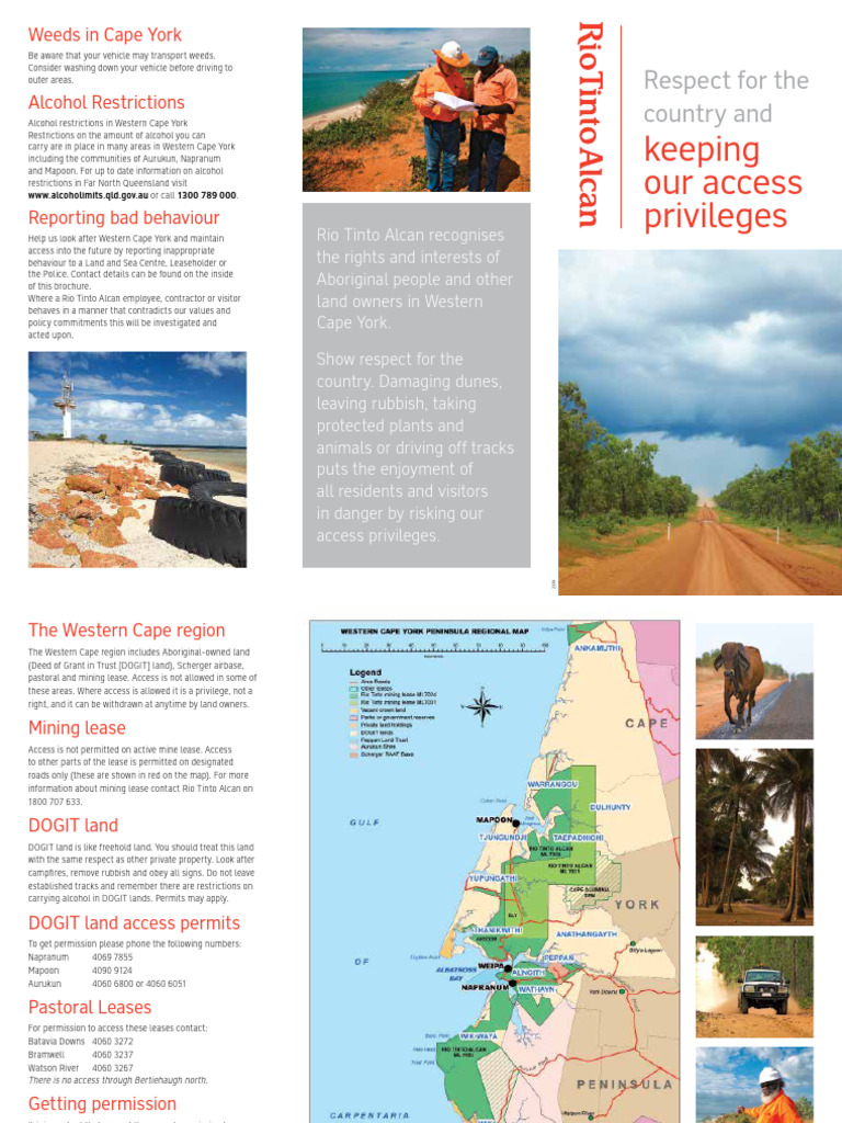 RT Weipa Respecting Land Access | PDF