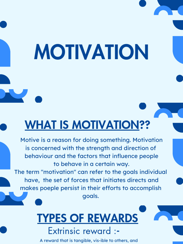 Understanding Motivation and Its Factors | PDF | Motivational | Motivation