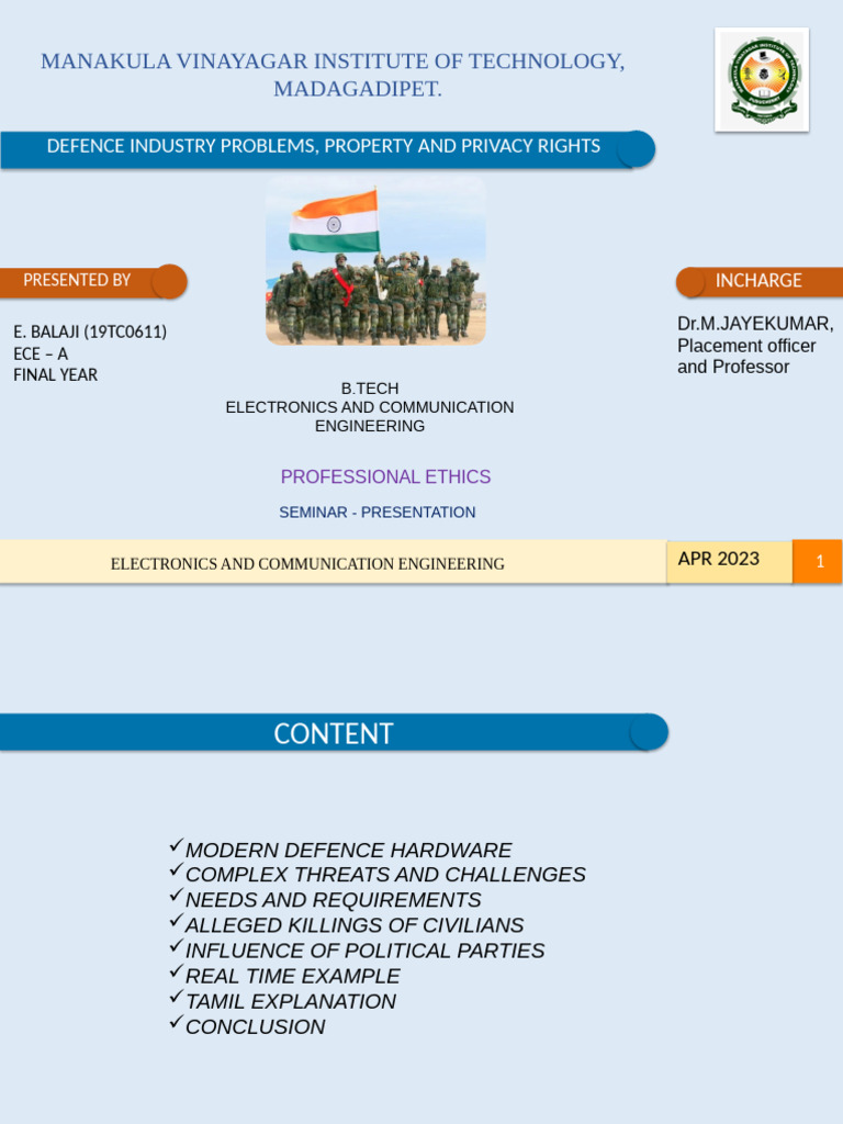 Defence Industry Challenges in India | PDF | Military | International ...