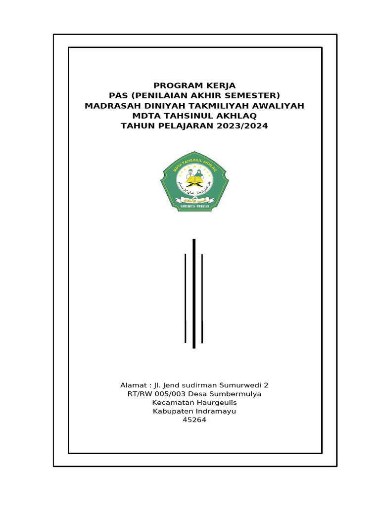 01.kop Program Pas Ganjil 2024 | PDF