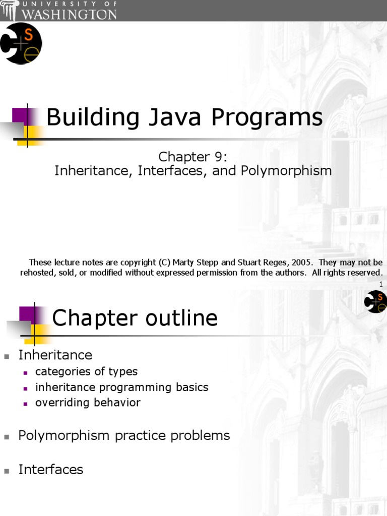Chapter 9 Programming 2 Dr. Hala | PDF | Method (Computer Programming) | Inheritance (Object ...