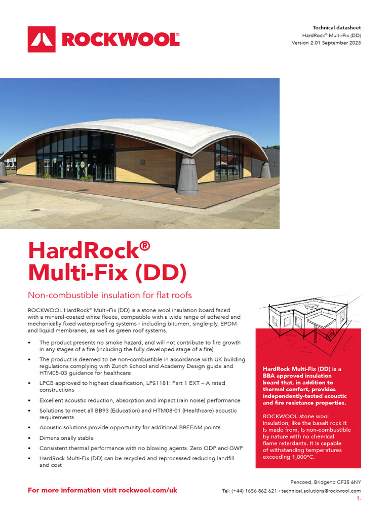 Hardrock Multi Fix DD | PDF | Roof | Building Insulation