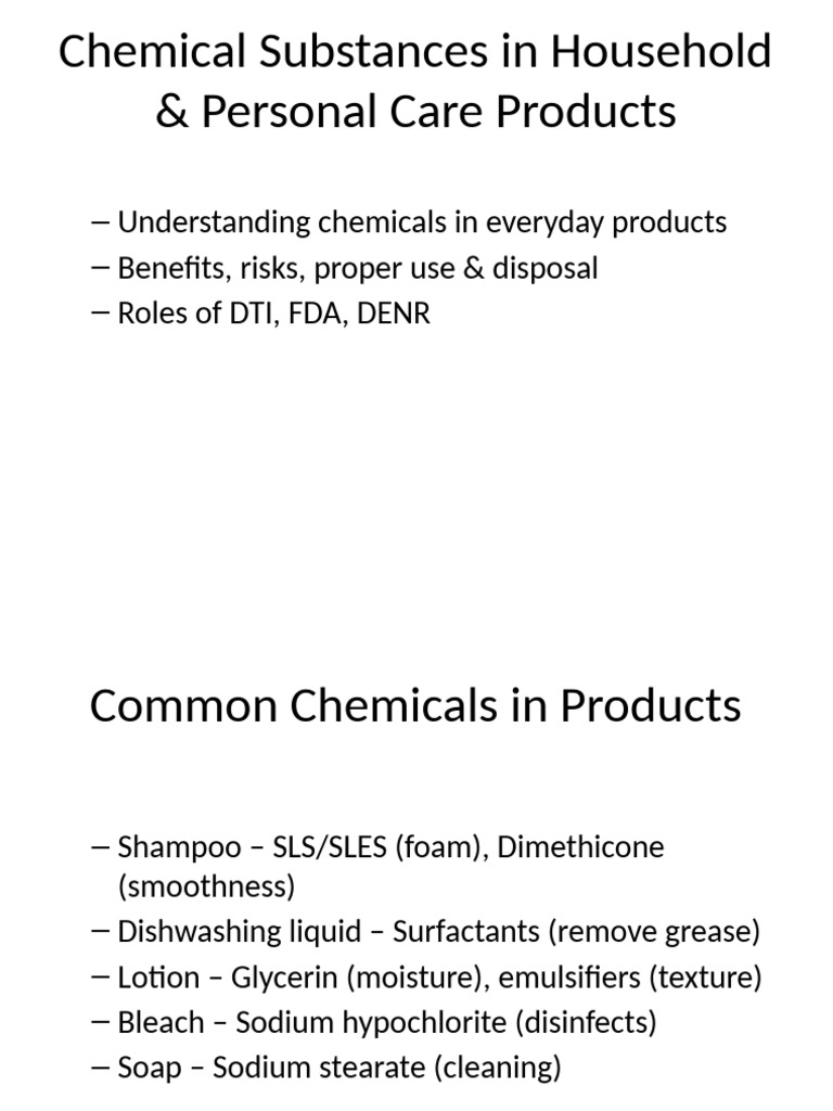 Chemical Substances Lesson | PDF
