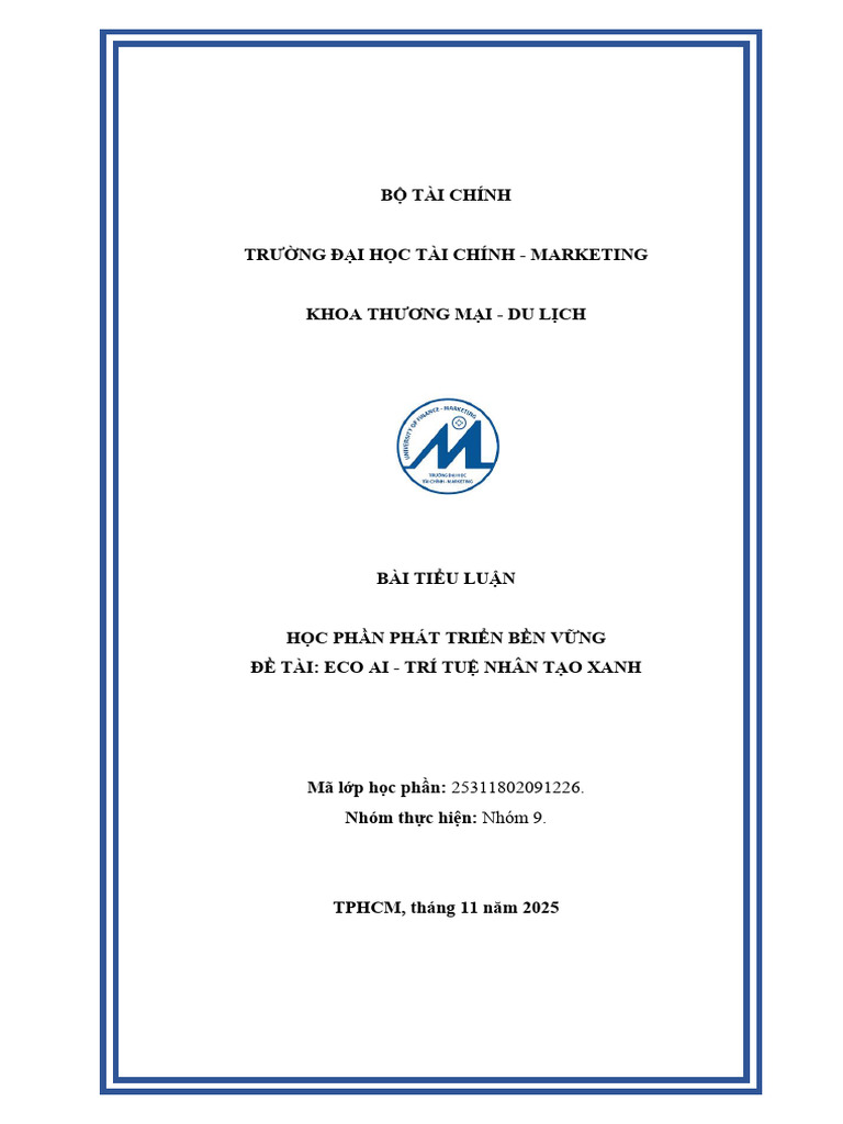 TLCK - 25311802091226 - Nhom 9 1 | PDF