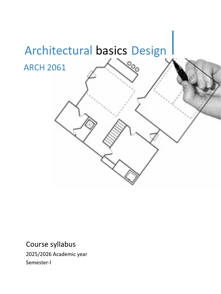 Architectural Basics Deisgn Studio 1 - Course Sylabus | PDF | Space ...