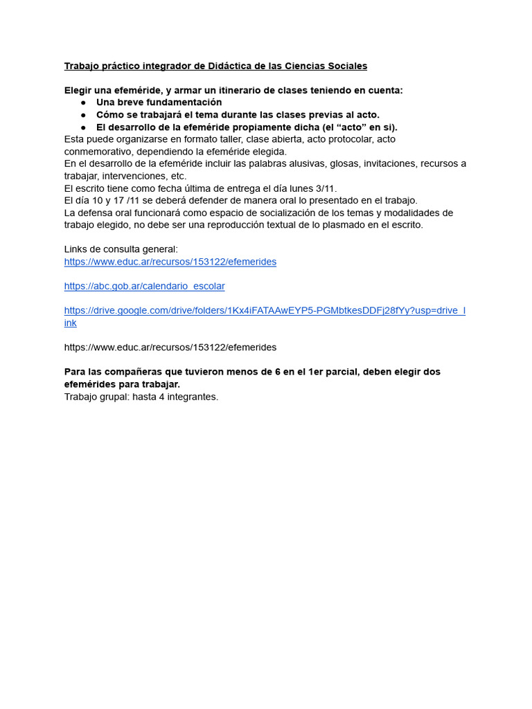 Trabajo Pr-Ctico Integrador de Did-Ctica de Las Ciencias Sociales | PDF