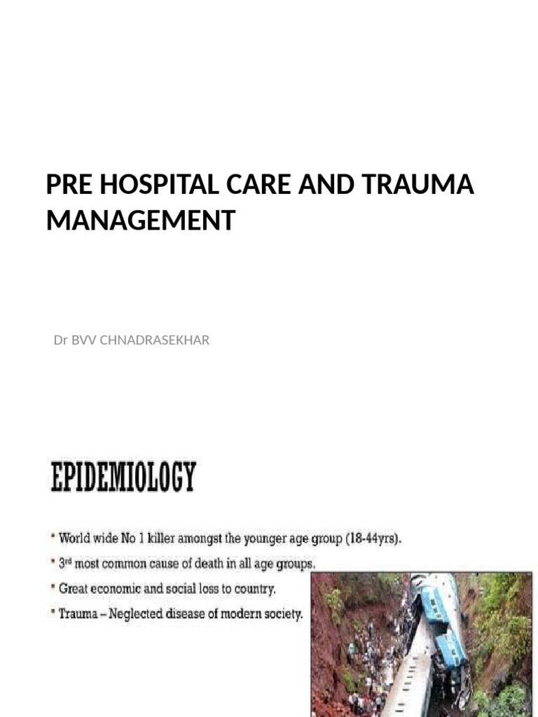 Pre Hospital Care | PDF