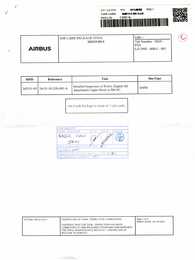 Pylon AFT_3114952-545111-03-1-LH-1 | PDF