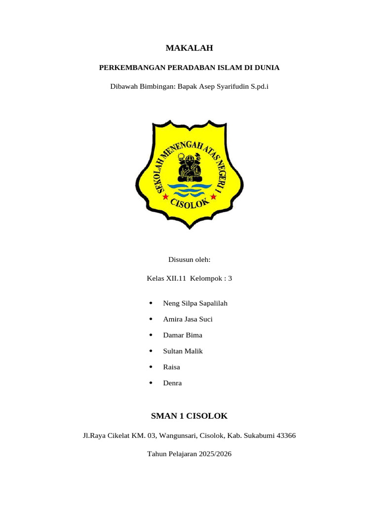 Perkembangan Peradaban Islam Global | PDF