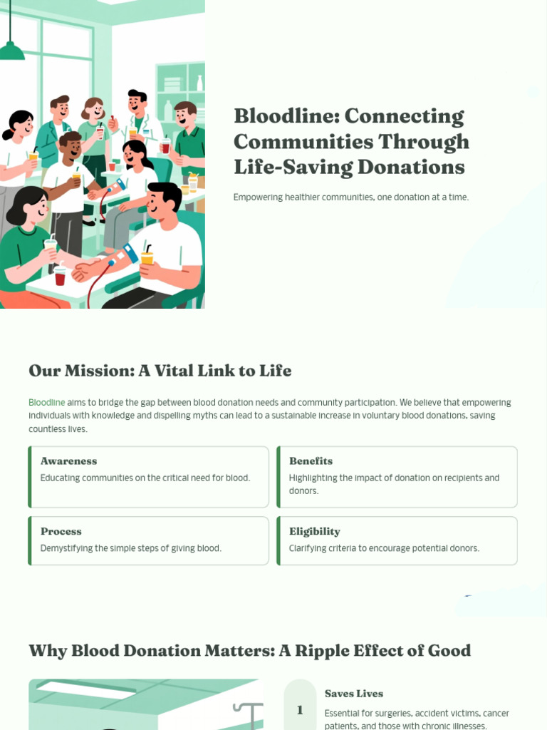 Bloodline Final | PDF | Blood Donation | Blood