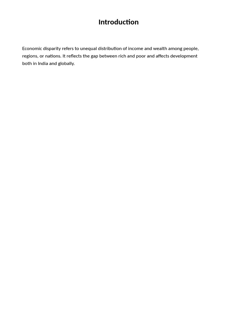Economic Disparities Project A4 Portrait | PDF | Economic Inequality ...