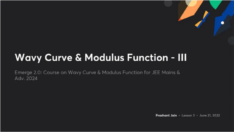 Wavy Curve Modulus Function III No Anno | PDF