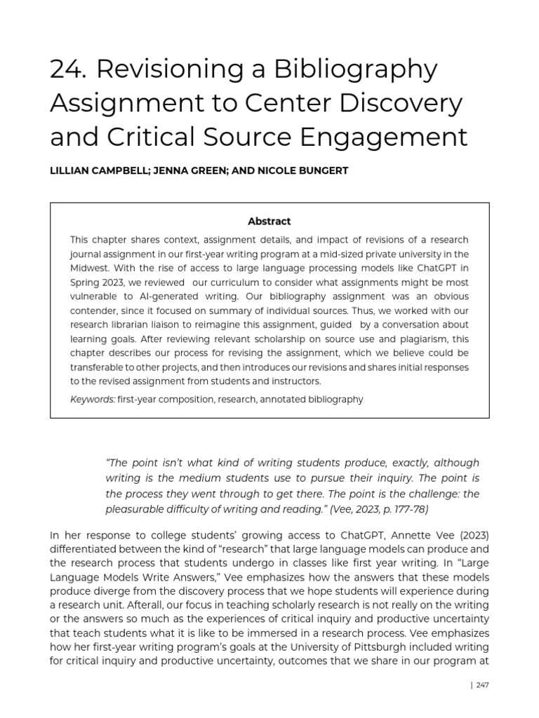 33 Teaching and Generative AI Chapter 24 | PDF | Plagiarism | Rhetoric