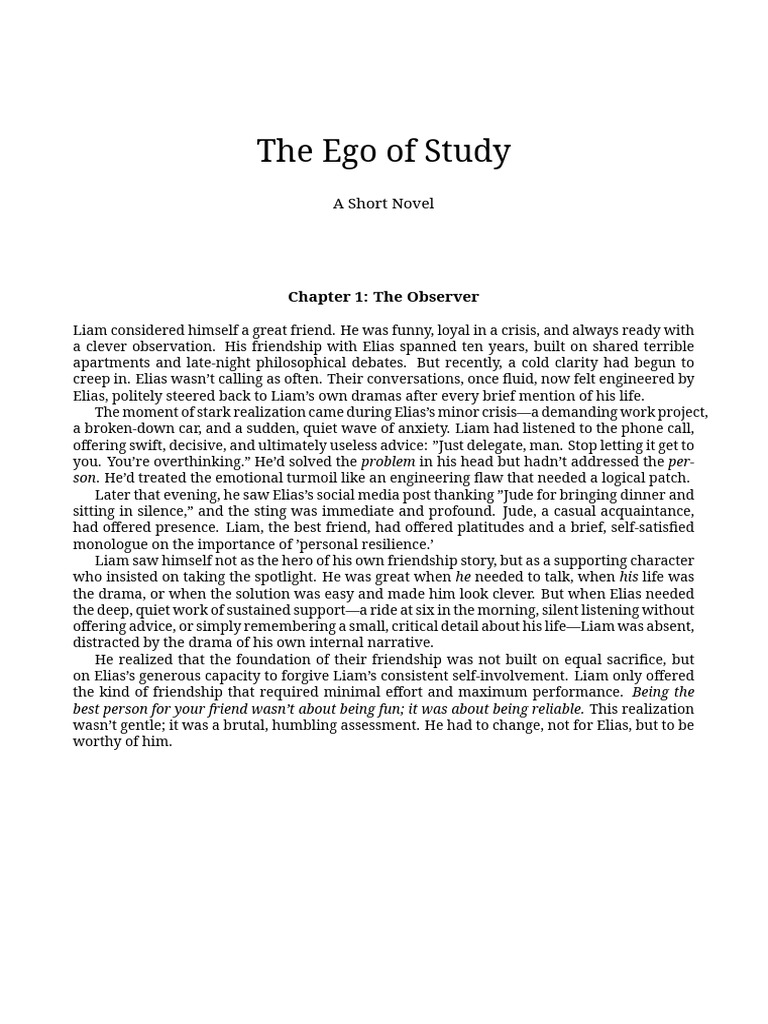 The Ego of Friendship: A Journey to Presence | PDF