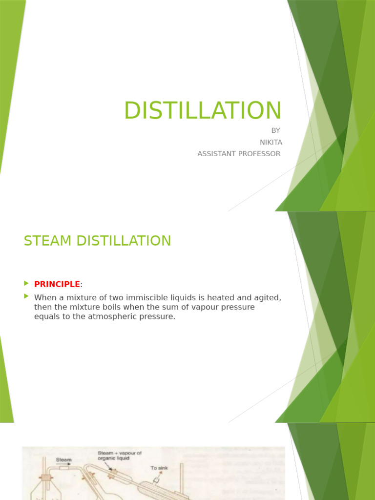 Steam Distillation | PDF | Distillation | Liquids