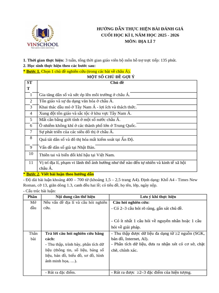 Hướng Dẫn Thực Hiện Bài Đánh Giá CKI (Ngắn Gọn) | PDF