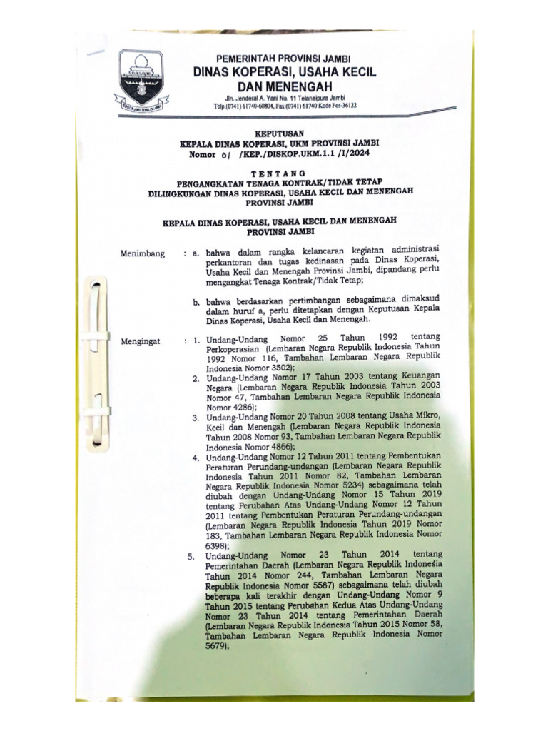 SK Agus Triyanto 2024 | PDF