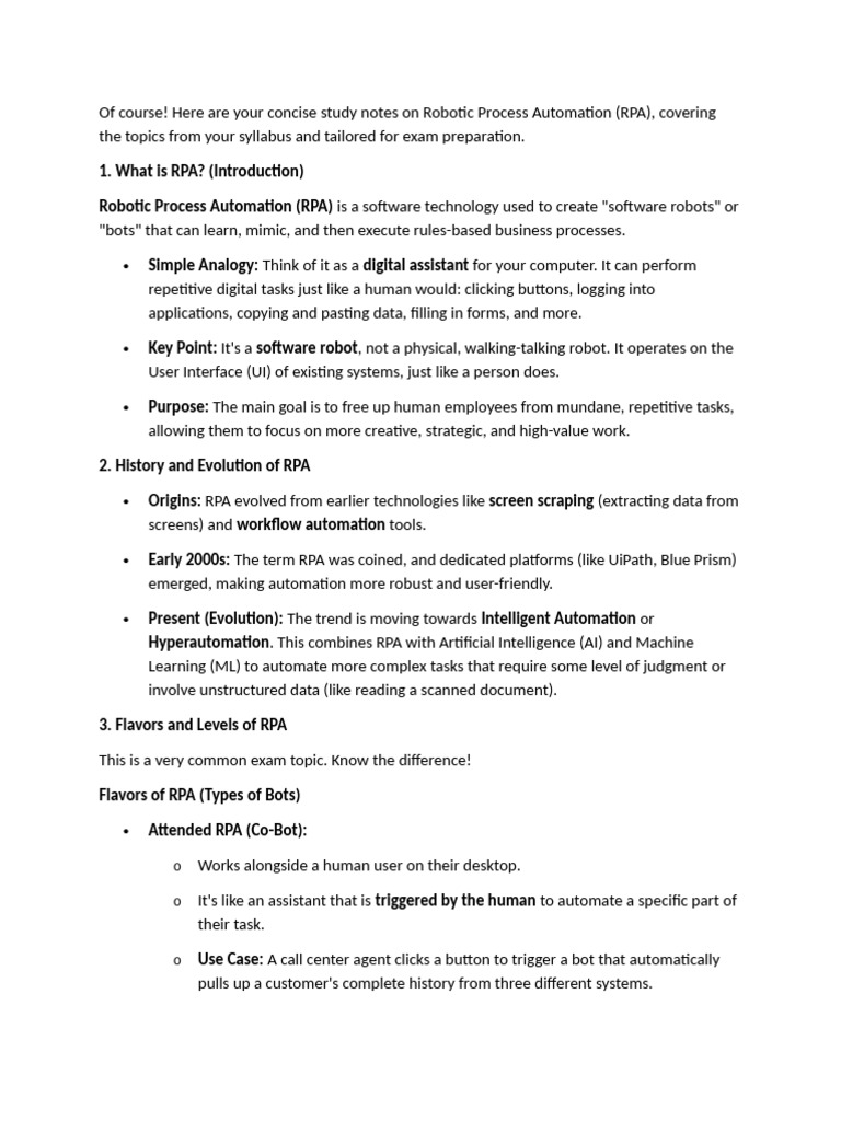 Rpa I | PDF | Automation | Computing