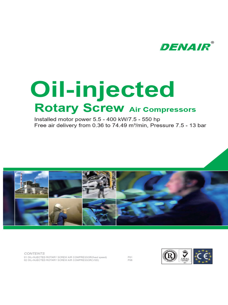 1-Denair Compresor Tornillo Lub - Da-Std - Ee2 | PDF | Machines | Gas ...