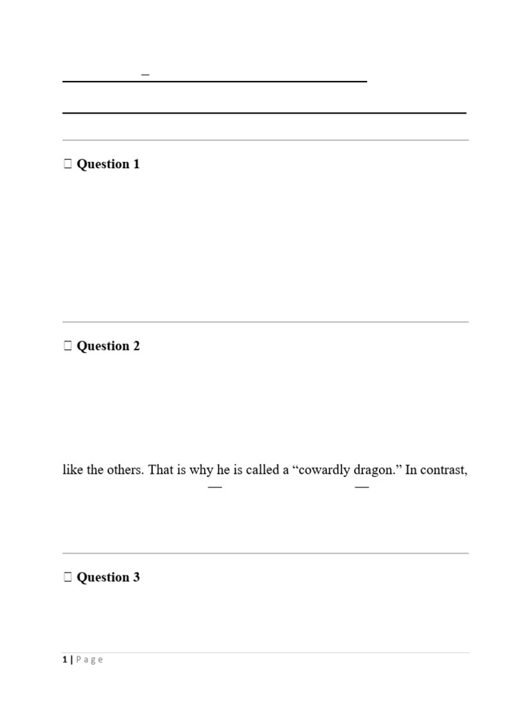 Custard the Dragon: Poem Analysis Guide | PDF | Poetry