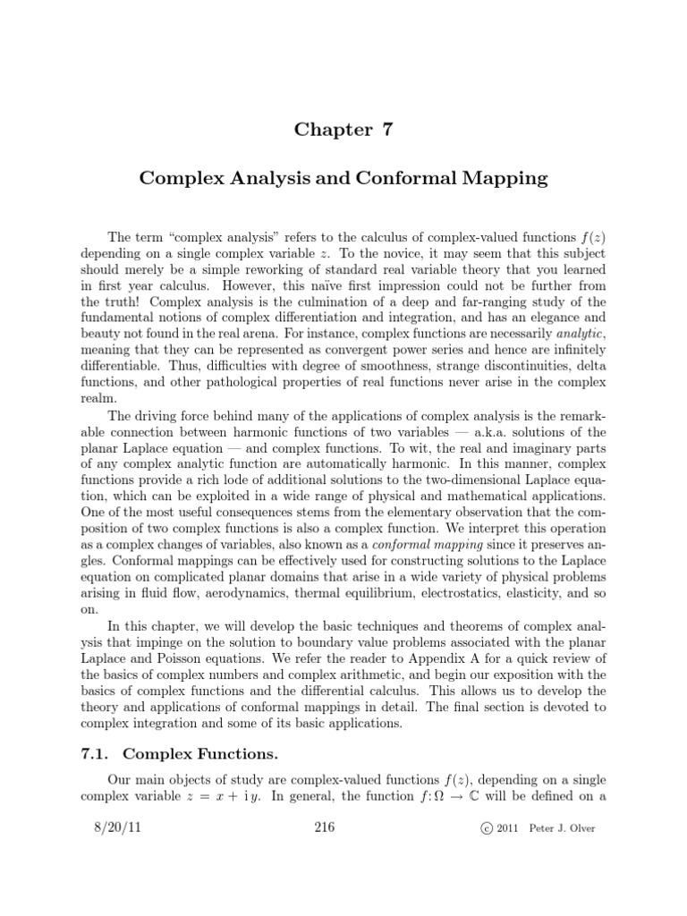 Complex Analysis and Conformal Mapping | PDF | Computers