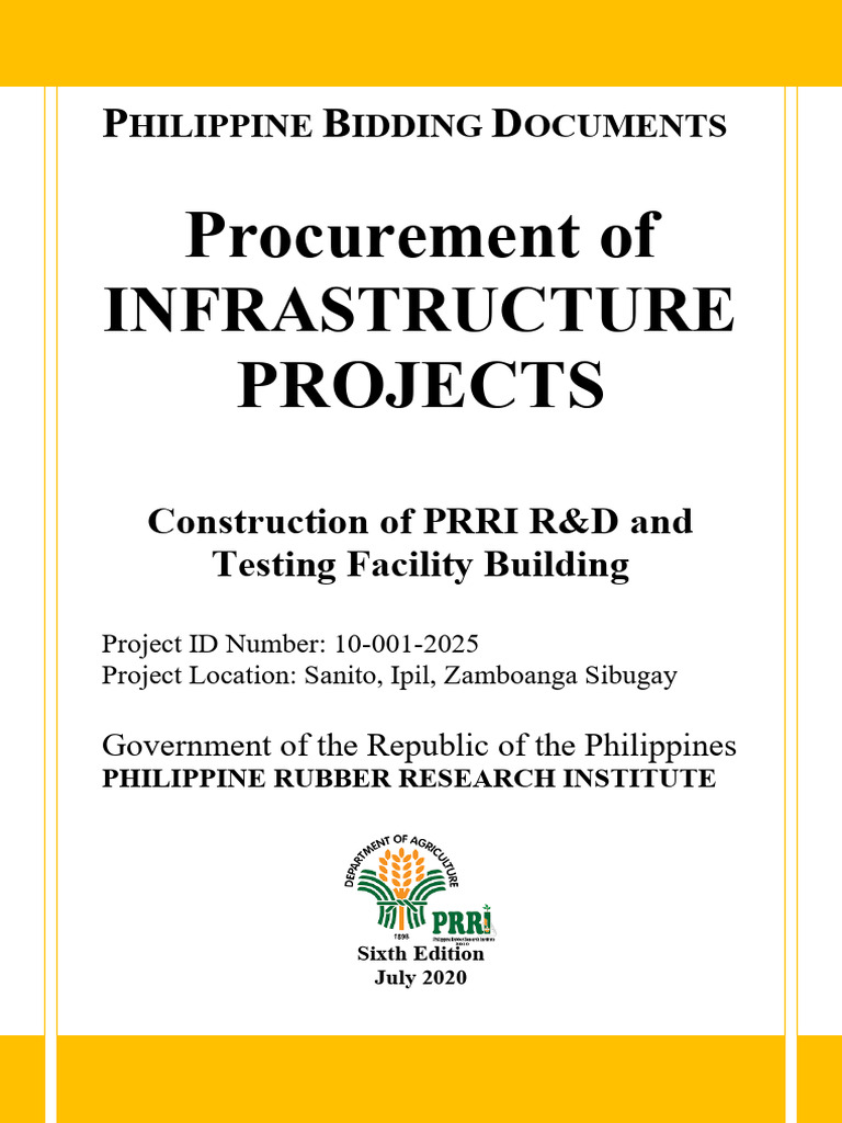 Construction of PRRI RD and Testing Facility Building ITB 10 001 2025 2 ...