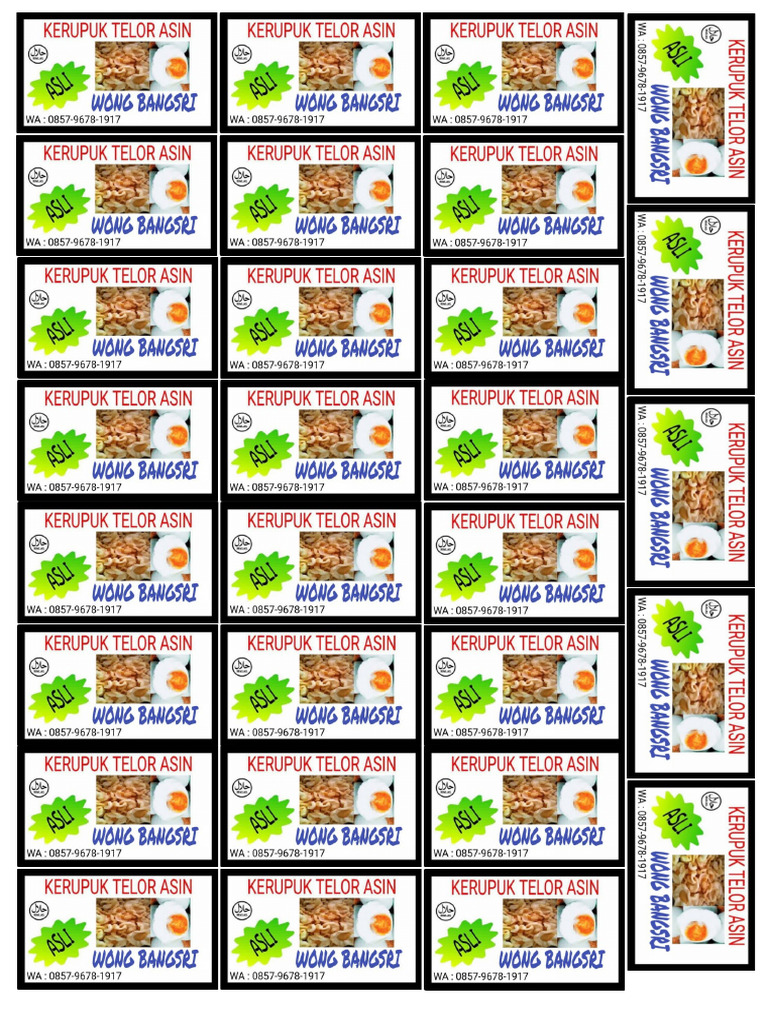 Kerupuk Telor Wong Bangsri | PDF