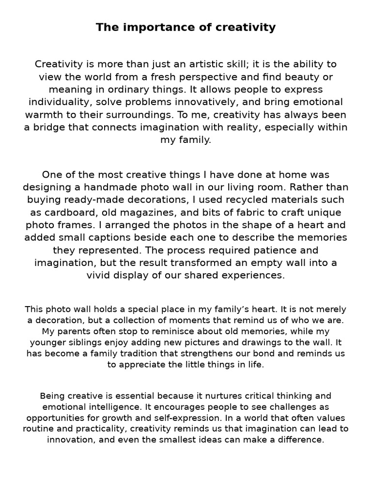 4 Writin | PDF | Creativity | Imagination