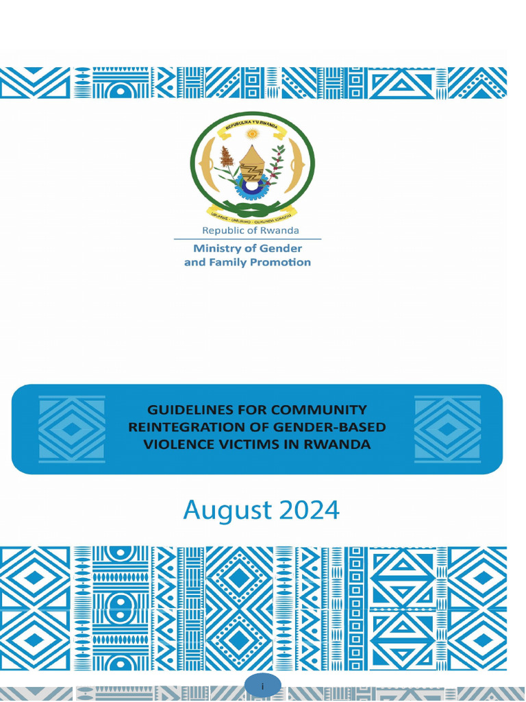 GBV Victims Community Reintegration Guidelines | PDF | Domestic ...