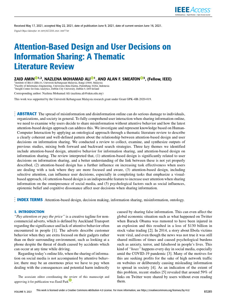 Attention-Based Design in Information Sharing | PDF | Attention ...