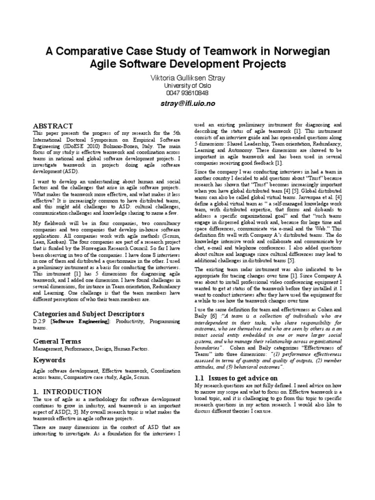 Team Case Study | PDF